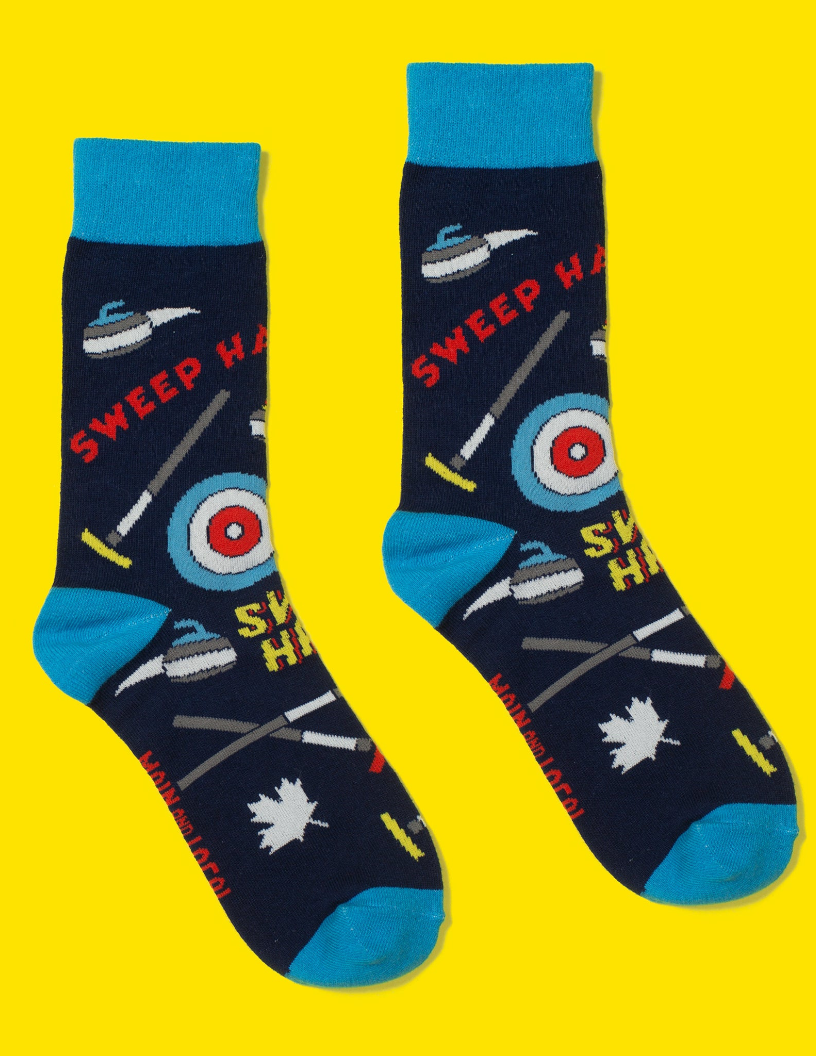 Canadian Curling Rocks Socks – The Sport Gallery